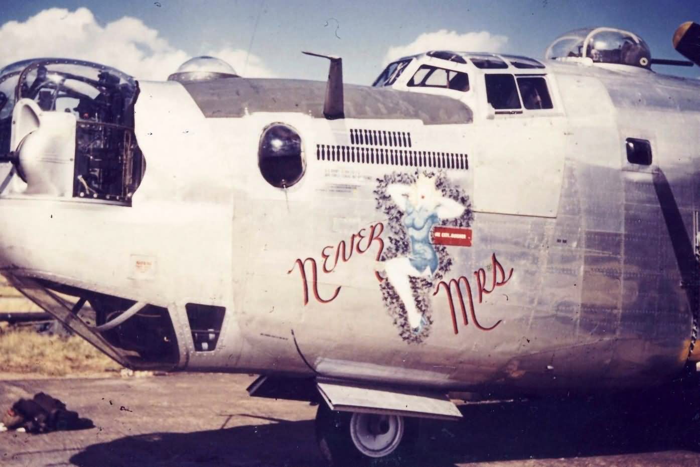B-24H Liberator 42-95167 code E8-A- "Never Mrs" of the 453rd BG, 734th ...
