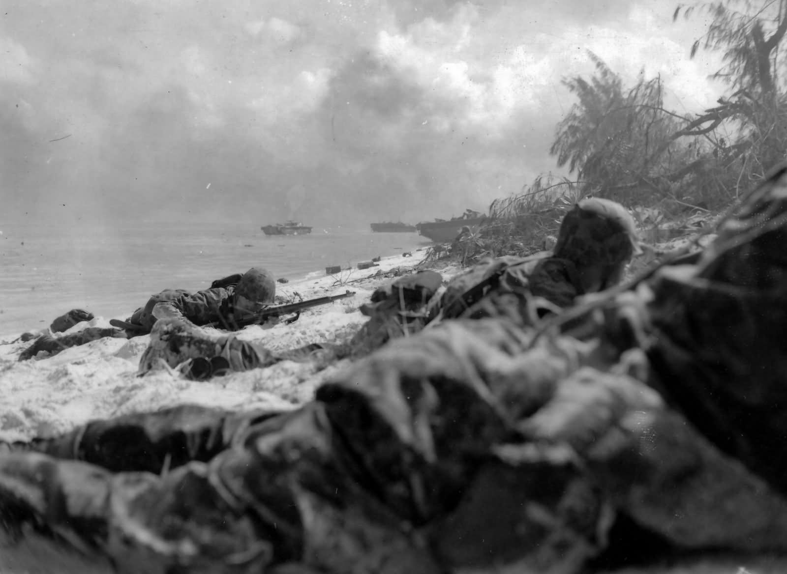 The 2nd and 4th Marine Division 1st Hours on Saipan Beachheads 15 June ...